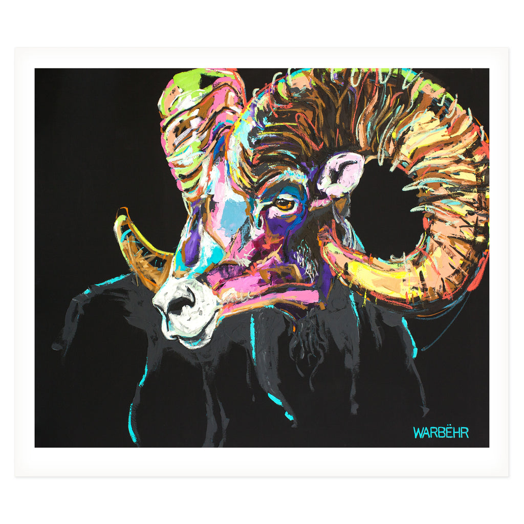 Wild Ram at Peppertree, Fine Art Print– WarBëhr